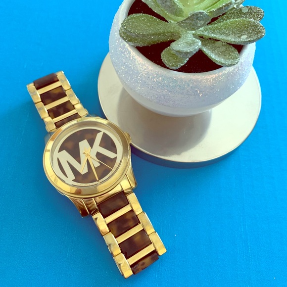 Michael Kors | Accessories | Michael Kors Gold Tortoise Watch | Poshmark